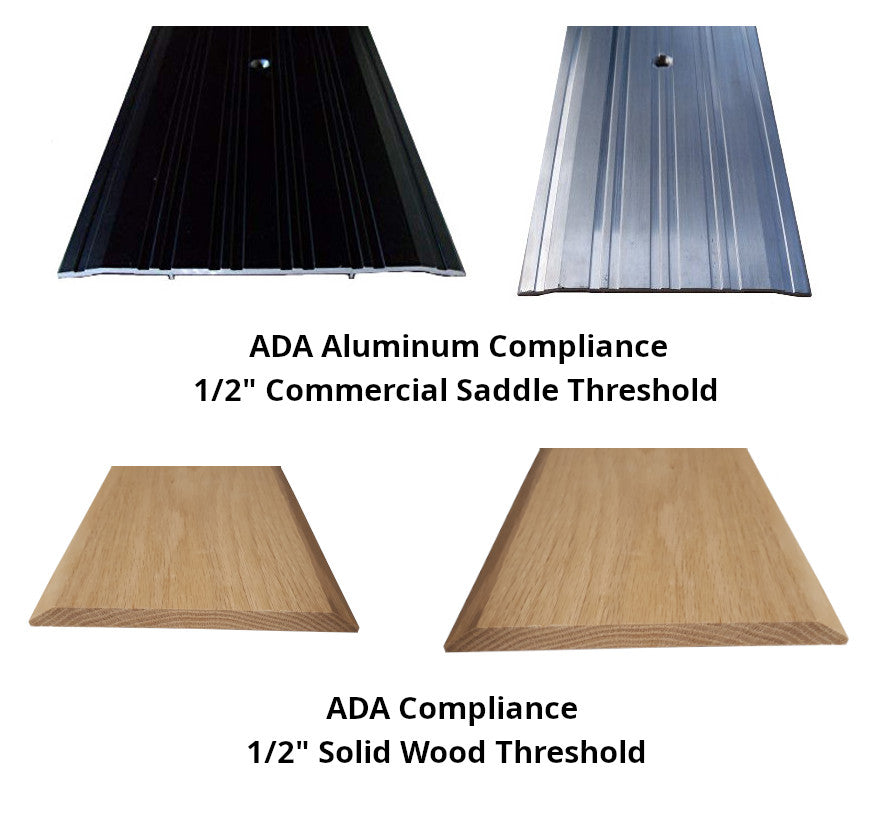 ADA Aluminum Thresholds and ADA Solid Wood Thresholds | Hartford ...
