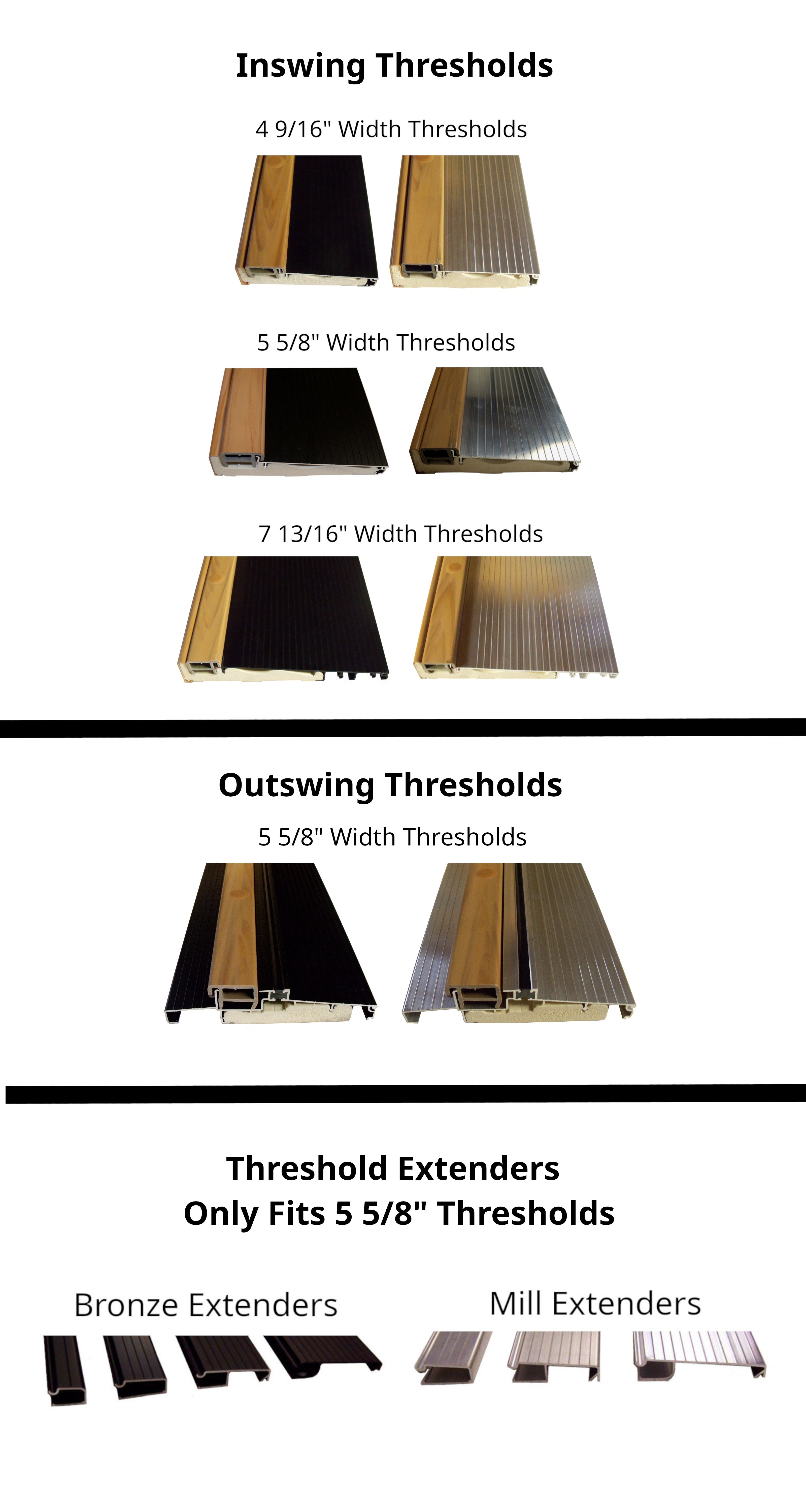 Exterior Inswing and Outswing Door Thresholds | Hartford Building Products