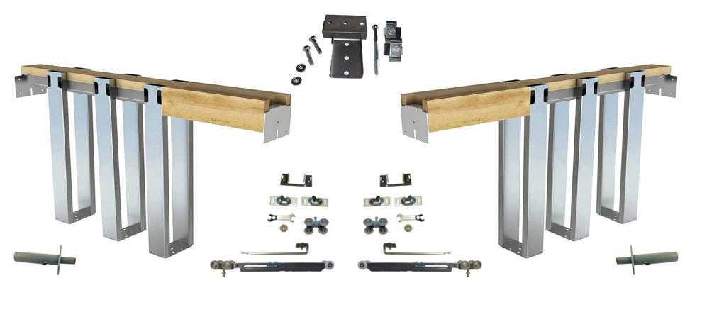 HBP- DOUBLE- 2 x 6 - Pocket Door Frame Kit with Extra Studs with Soft ...