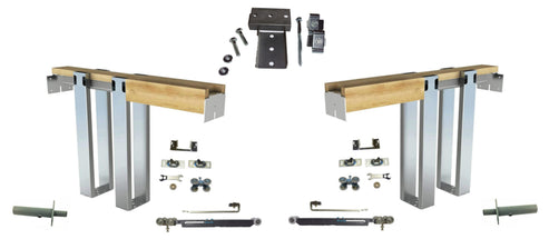 HBP- DOUBLE- 2 x 6 -Pocket Door Frame Kit with Soft Close and EZ Closer ...