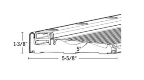 Inswing Threshold 5 5/8" with Composite Cap and Composite Base - Dark ...