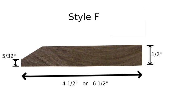 Style F Solid Hardwood Interior Threshold 1/2" Height ( Modified ADA ...